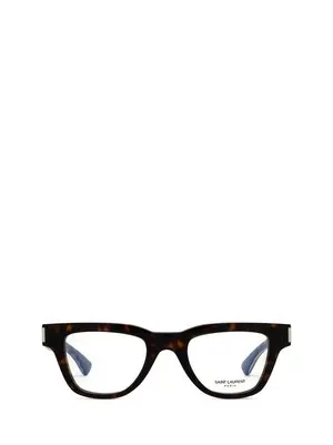 Saint Laurent Square Frame Glasses - Black
