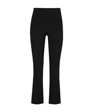 Vince High-waisted Cropped Trousers - Black