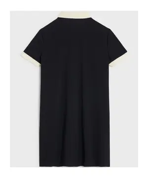 Celine Mini Polo Dress In Viscose Sabl