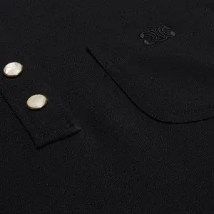 Celine Mini Polo Dress In Viscose Sabl