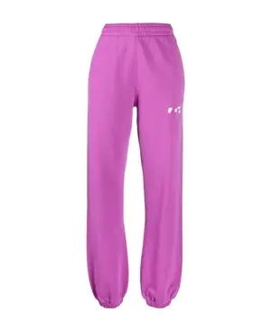 Off-White Logo Sweatpants - Purple