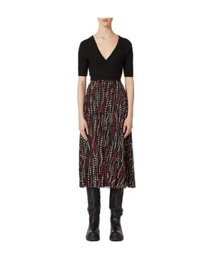 Red Valentino Fine Dot Mesh Tulle Sweater