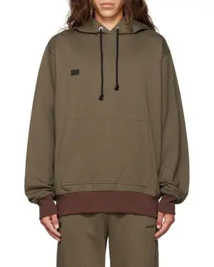 Helmut Lang Logo Patch Drawstring Hoodie