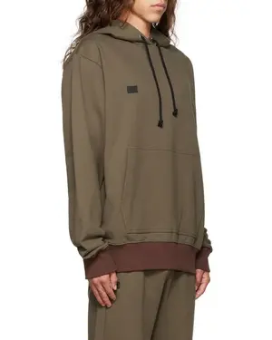 Helmut Lang Logo Patch Drawstring Hoodie