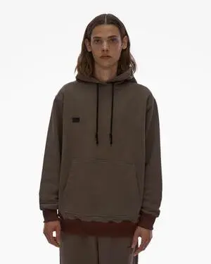 Helmut Lang Logo Patch Drawstring Hoodie