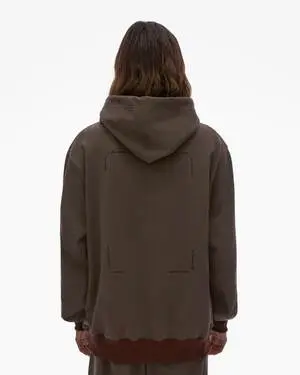 Helmut Lang Logo Patch Drawstring Hoodie