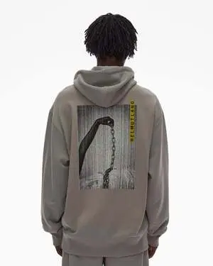 Helmut Lang Drawstring Graphic-print Hoodie