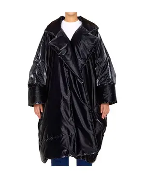Saint Laurent Lacquered-effect Oversized Down Jacket