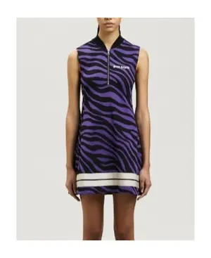Palm Angels Zebra-print Shift Minidress