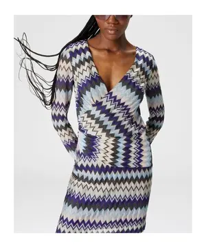 Missoni Zigzag-pattern Mini Dress