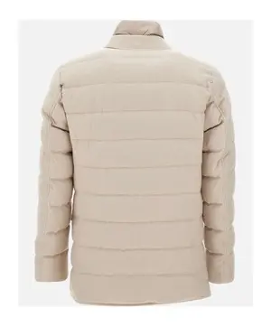 Herno Layered Quilted Jacket - Nude