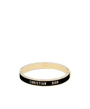Dior Night Code Bangle With Logo And Hinged Buckle