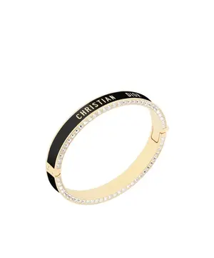 Dior Night Code Bangle With Logo And Hinged Buckle