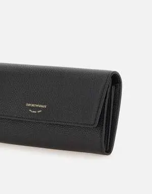 Emporio Armani Logo-debossed Press-stud Fastened Wallet