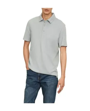 Vince Short-sleeved Polo Shirt - Gray