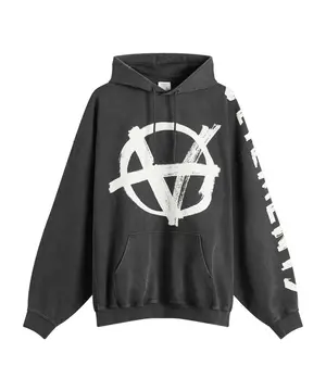 Vetements Double Anarchy Hoodie - Black