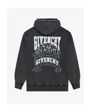 Givenchy Logo Embroidered Drawstring Hoodie
