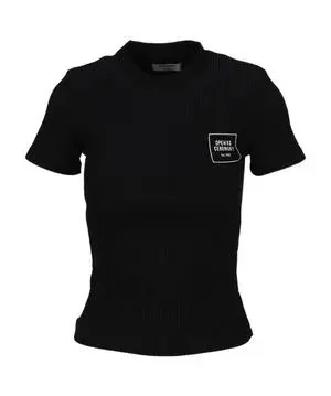 Opening Ceremony Box Logo-print Stretch-cotton T-shirt - Black