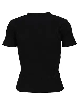 Opening Ceremony Ribbed Stretch Cotton T-shirt