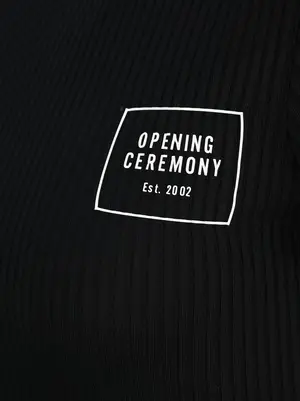 Opening Ceremony Ribbed Stretch Cotton T-shirt