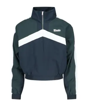 Rhude Chevron Windbreaker Jacket - Black