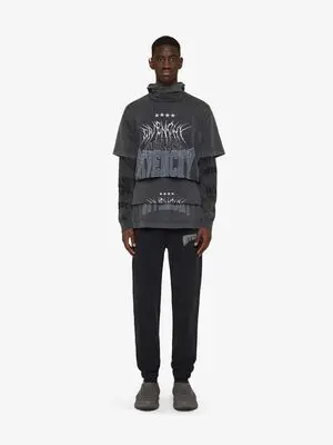 Givenchy Slim Fit Jogger Pants In Felpa With Patchs