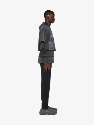 Givenchy Slim Fit Jogger Pants In Felpa With Patchs