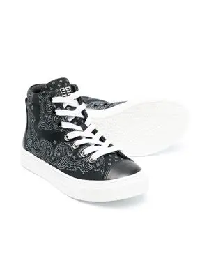 Givenchy Bandana-print High-top Sneakers