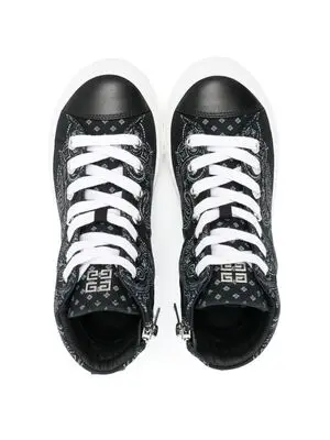 Givenchy Bandana-print High-top Sneakers