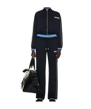 Off-White Drawstring Straight Leg Pants