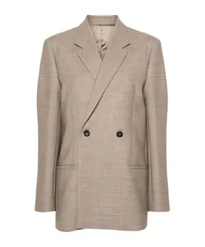 TOTEME Double-breasted Blazer - Nude