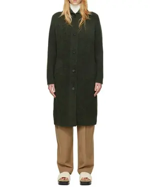 Vince Single-breasted Cardigan Coat
