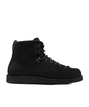 Stone Island Lace-up Ankle Boots - Black