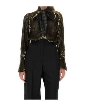 Nina Ricci Pussy-bow Embellished Blouse - Black