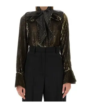 Nina Ricci Pussy-bow Embellished Blouse