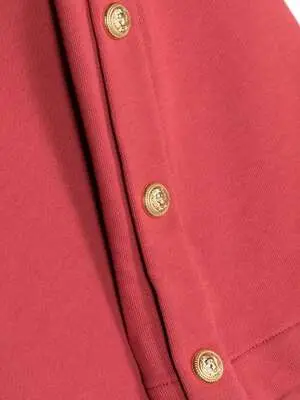 Balmain Decorative-buttons Wide-leg Cotton Trousers
