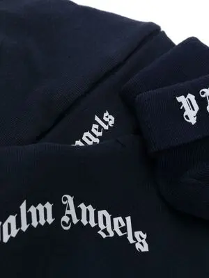Palm Angels Logo-print Cotton Hat Set