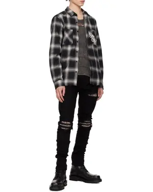 Amiri Swirl Flannel Shirt