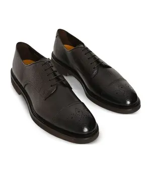 DOUCAL'S Leather Lace-up Derby Shoes