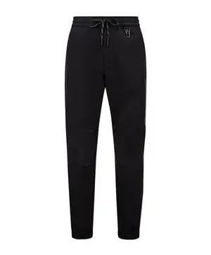 Moncler Logo Embossed Drawstring Track Pants - Black