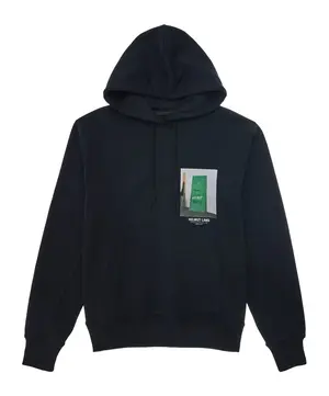 Helmut Lang Photo Printed Drawstring Hoodie - Null
