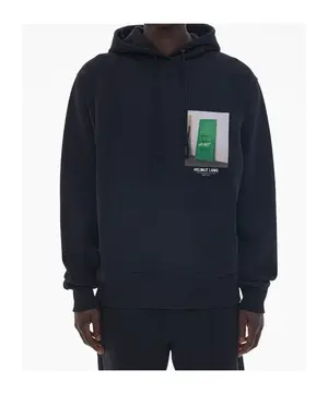 Helmut Lang Photo Printed Drawstring Hoodie