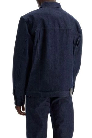 Off-White Logo Embroidered Denim Jacket
