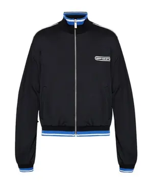 Off-White Zip-up High Neck Jacket