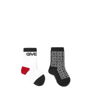 Givenchy Gg-logo Cotton Socks - Black