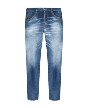 Dsquared2 Slim-cut Logo Patch Jeans - Blue