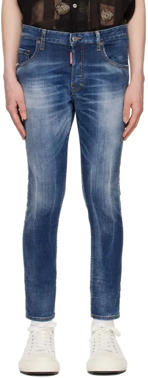Dsquared2 Slim-cut Logo Patch Jeans
