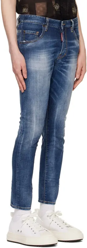 Dsquared2 Slim-cut Logo Patch Jeans