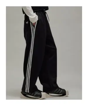 Y3 Logo Printed 3-stripes Pants