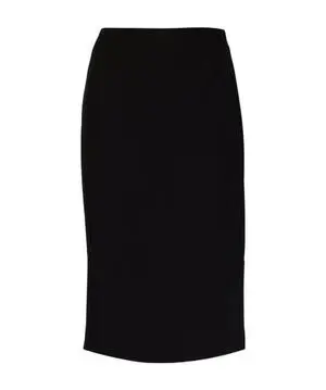 Emporio Armani High Waist Midi Pencil Skirt - Black